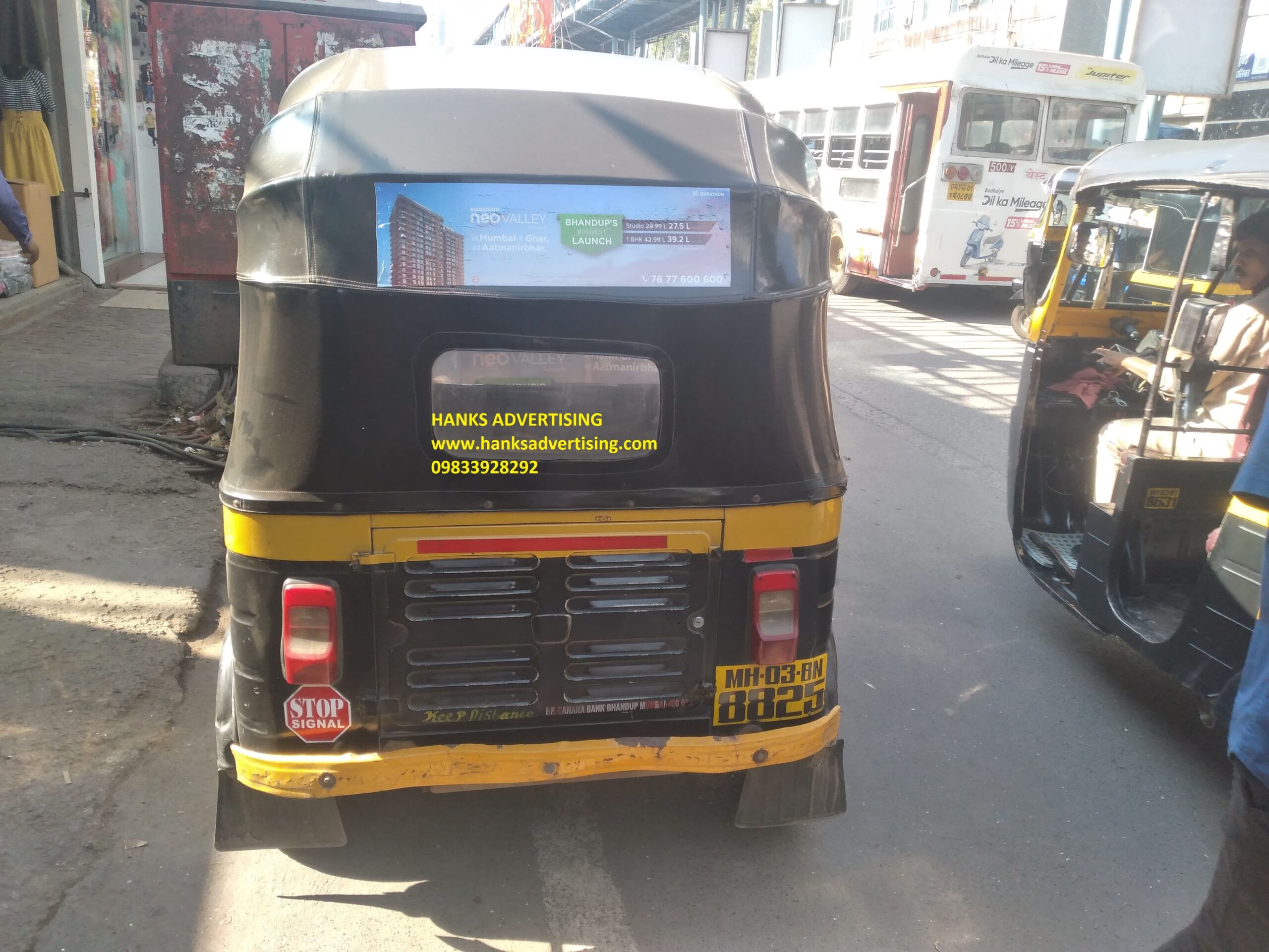 Auto Rickshaw Advertising - Hanks Advertising